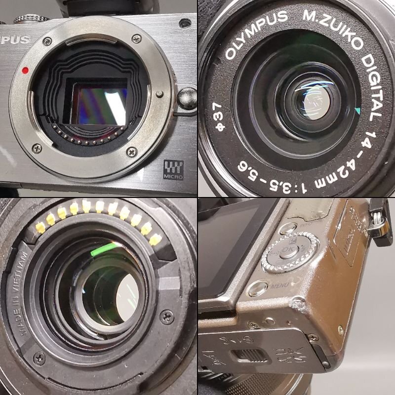 Yahoo!オークション - 動作品 OLYMPUS PEN Lite E-PL3 / M.Zuiko 14-42...