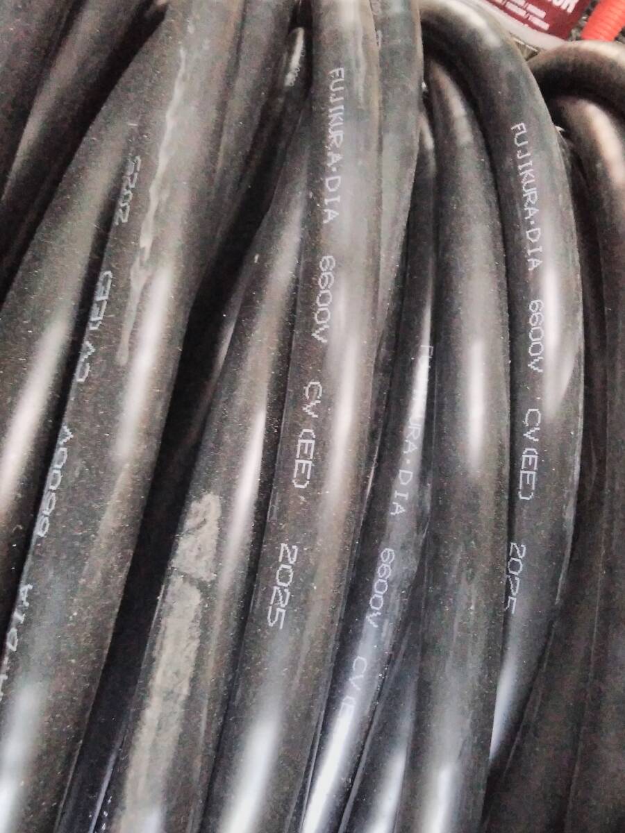 Yahoo!オークション - 2025 6.6kV CVT（EE） 3層 38mm 高圧ケーブル 66...
