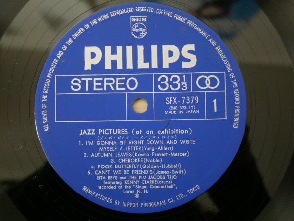 Yahoo!オークション - N7-053＜LP/美盤＞リタ・ライス / ジャズ・ピク...