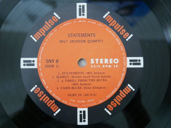 Yahoo!オークション - T7-238＜LP＞ミルト・ジャクソンのステートメン...