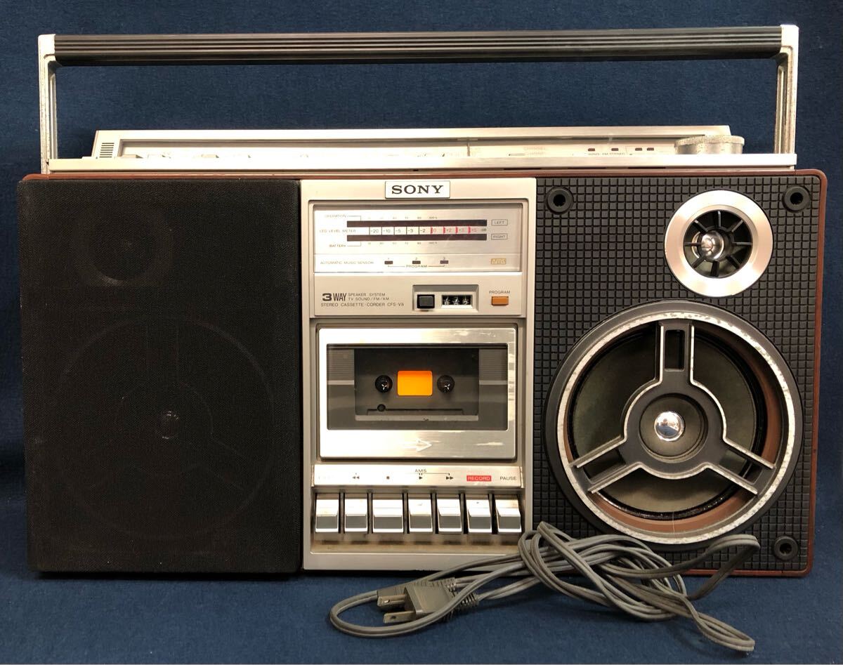 Yahoo!オークション - SONY CFS-V3 ラジカセ ZILBA'P MX ラジオ・カセ...