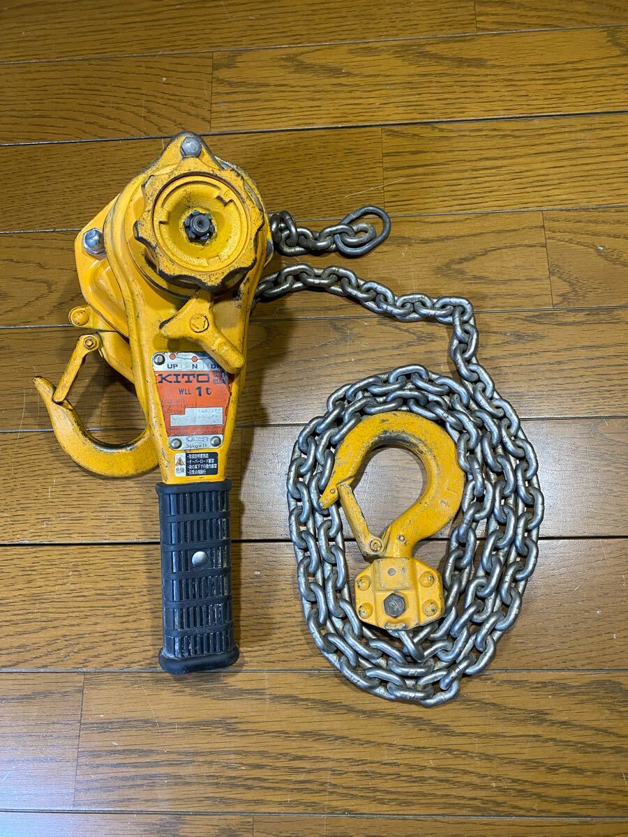 Yahoo!オークション - キトー KITO レバーブロック 1t. レバーブロック...