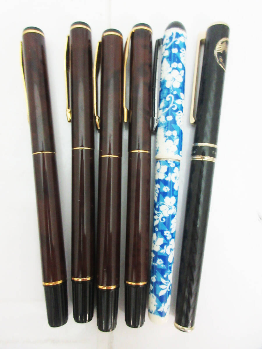 Yahoo!オークション - SH(A962)【ボールペン】6本 マーブル ハイビスカ...