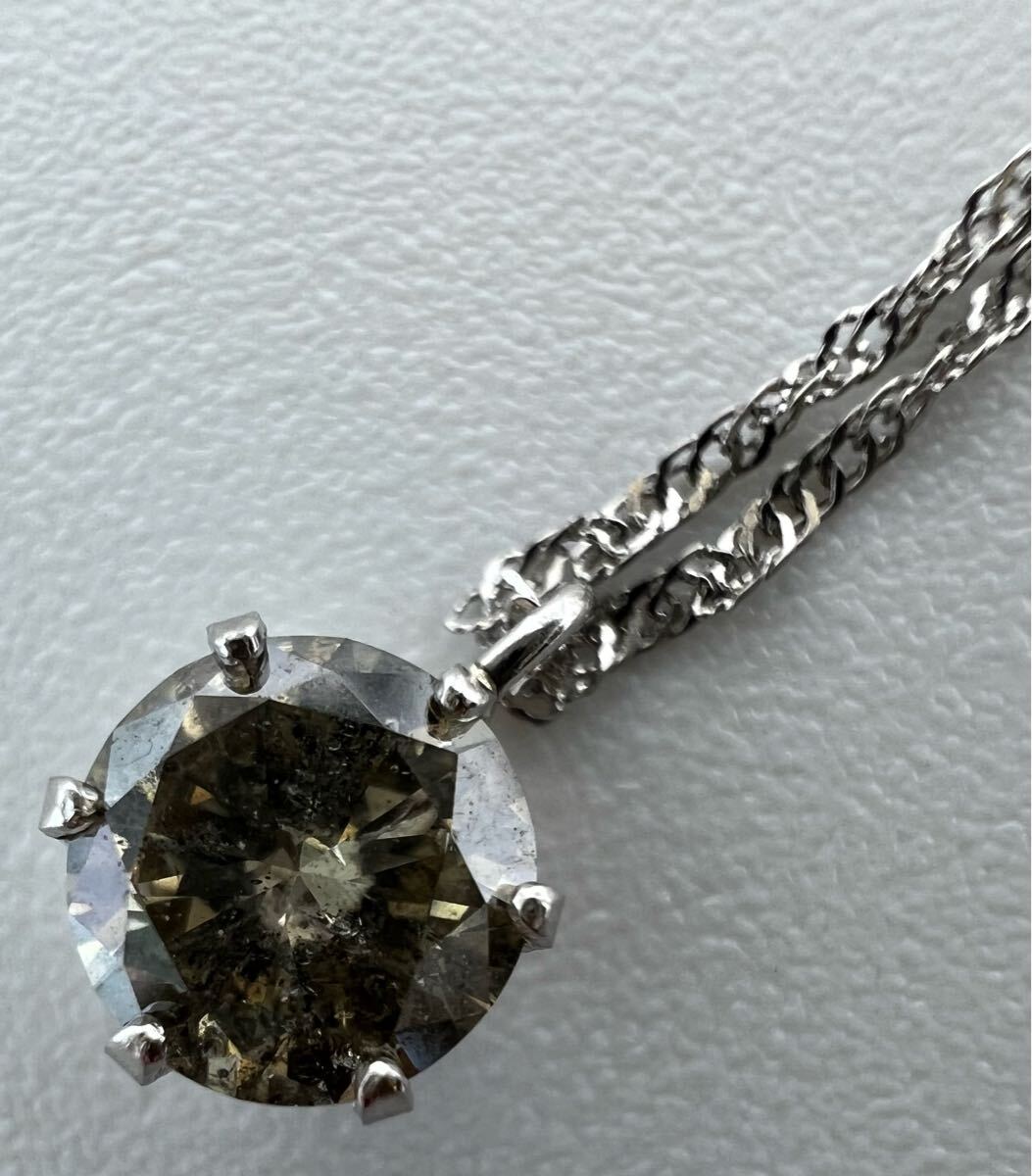 Yahoo!オークション - 1円 Pt850/Pt900 ネックレス ダイヤモンド 0.4ct...