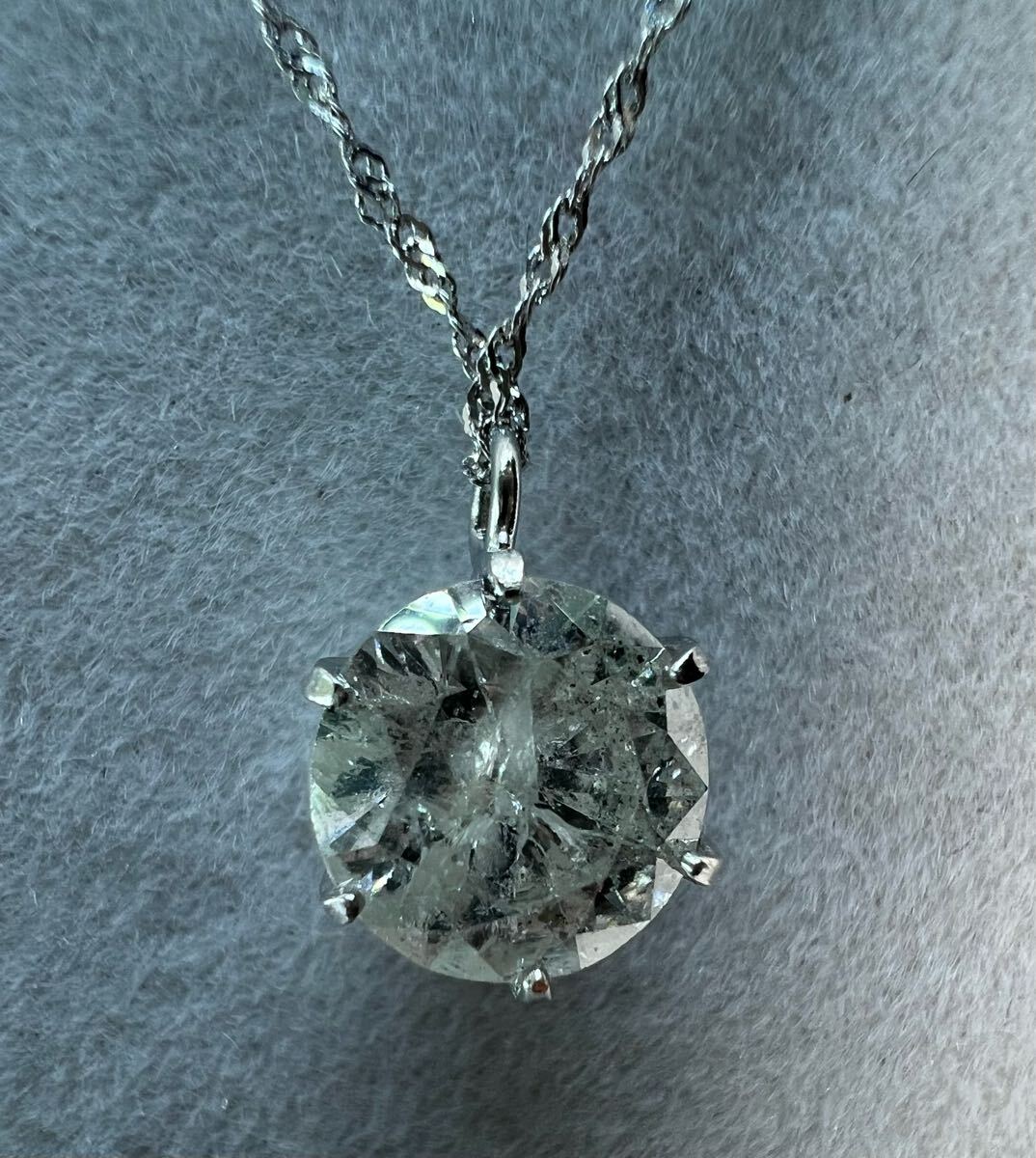 Yahoo!オークション - 1円 Pt850/Pt999 ネックレス ダイヤモンド 1ct 1...