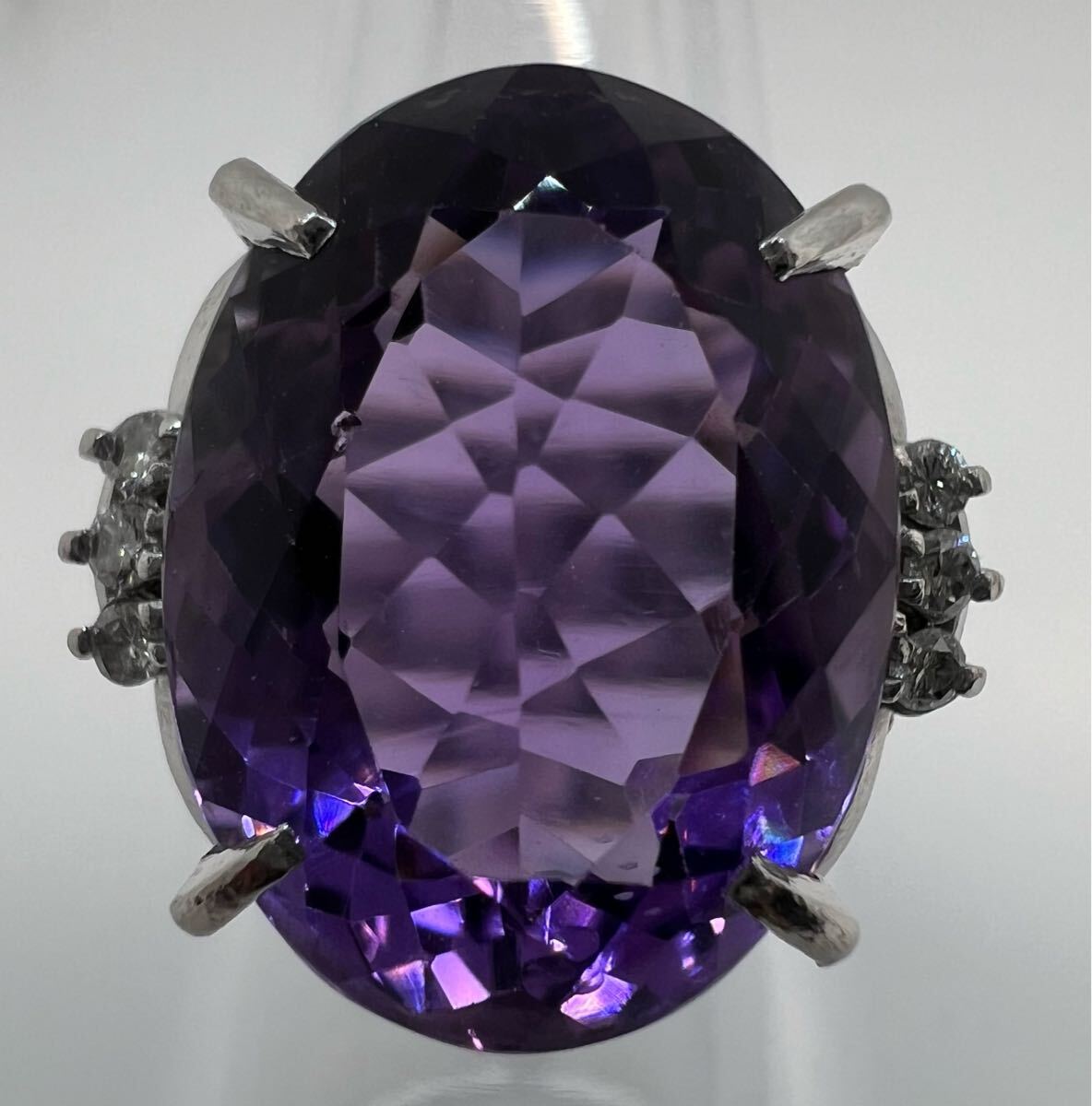 Yahoo!オークション - 1円 Pt850 ジュエリーマキ アメジスト 11.85ct ...