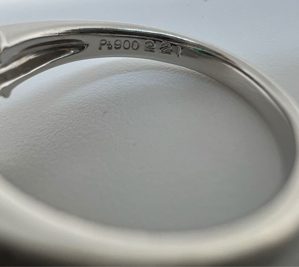 Yahoo!オークション - 1円 Pt900 リング 色石 2.21ct ダイヤモンド 0....