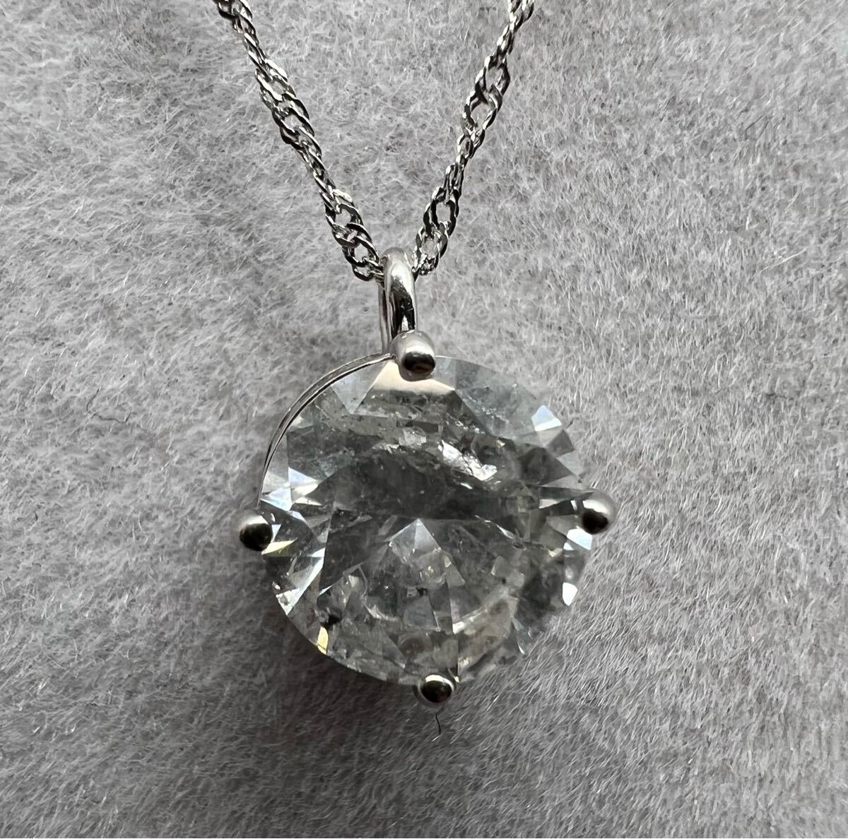 Yahoo!オークション - 1円 Pt850 Pt900 ネックレス ダイヤモンド 1ct ...