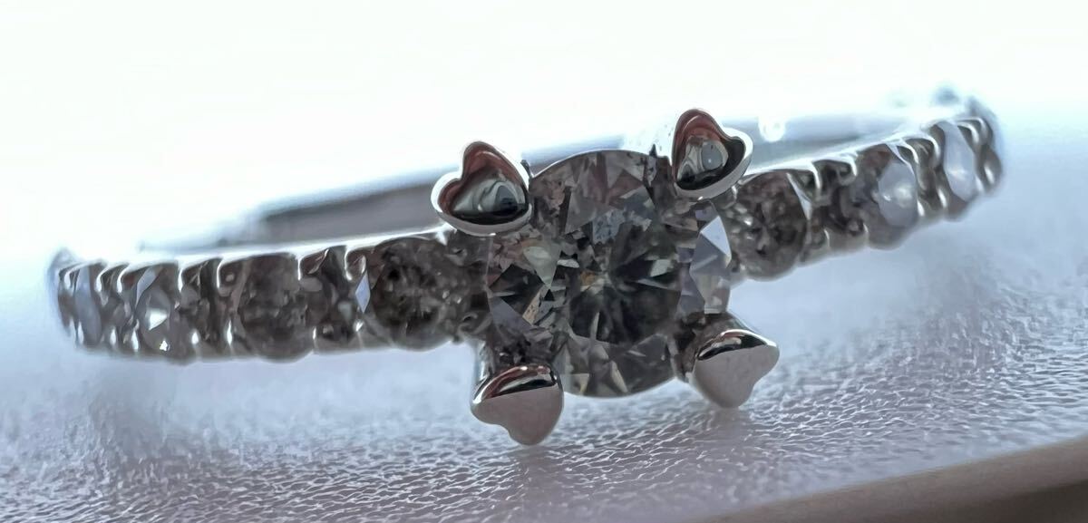 Yahoo!オークション - 1円 Pt900 リング ダイヤモンド 0.5ct 2.18g 13...