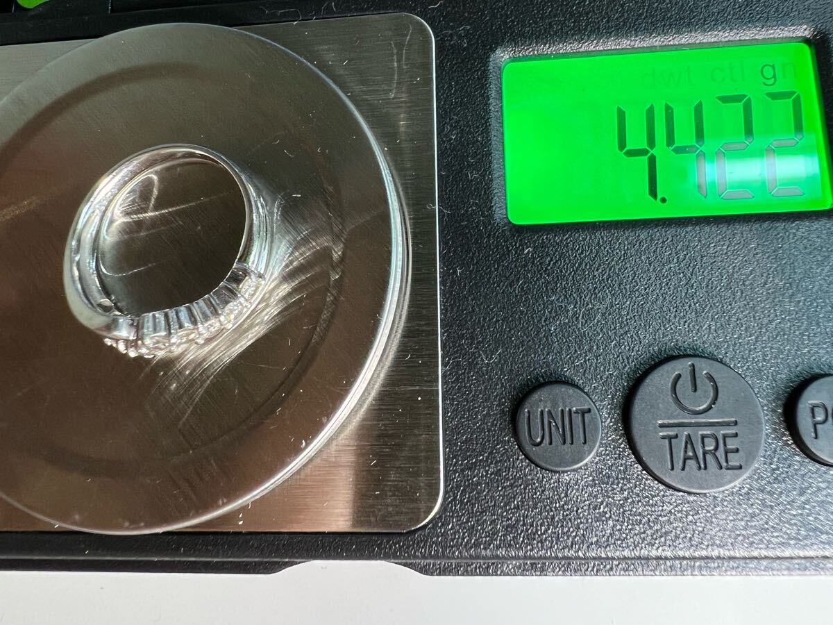 Yahoo!オークション - 1円 Pt900 リング ダイヤモンド 0.5ct 4.42g 11...