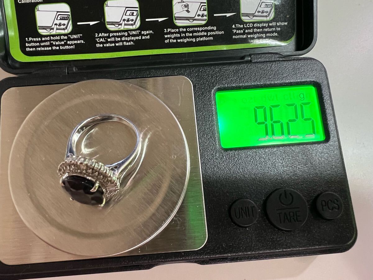 Yahoo!オークション - 1円 Pt900 リング サファイア 5ct ダイヤモンド ...