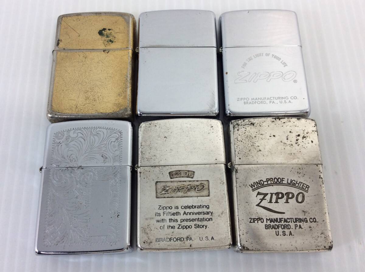 Yahoo!オークション - ZIPPO 6個まとめセット 1988 1989 1991 プレーン...