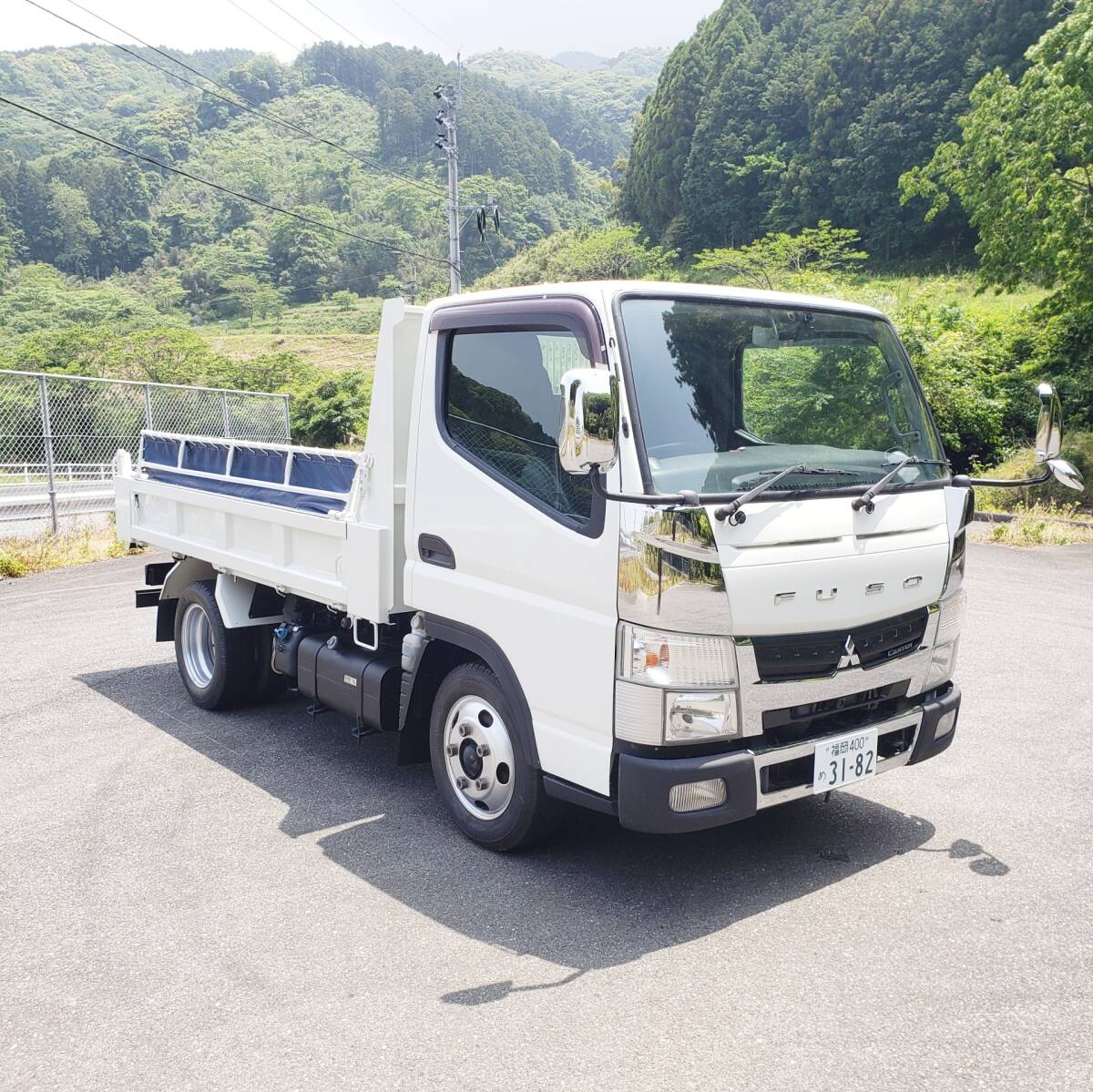 Yahoo!オークション - 売切 2t 低床 強化ダンプ 三菱 キャンター 5MT(3...