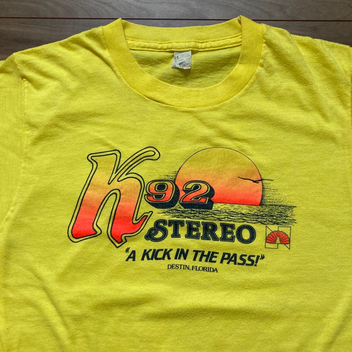 Yahoo!オークション - 80'S ビンテージ K92 STEREO Tシャツ USA製 黄色...