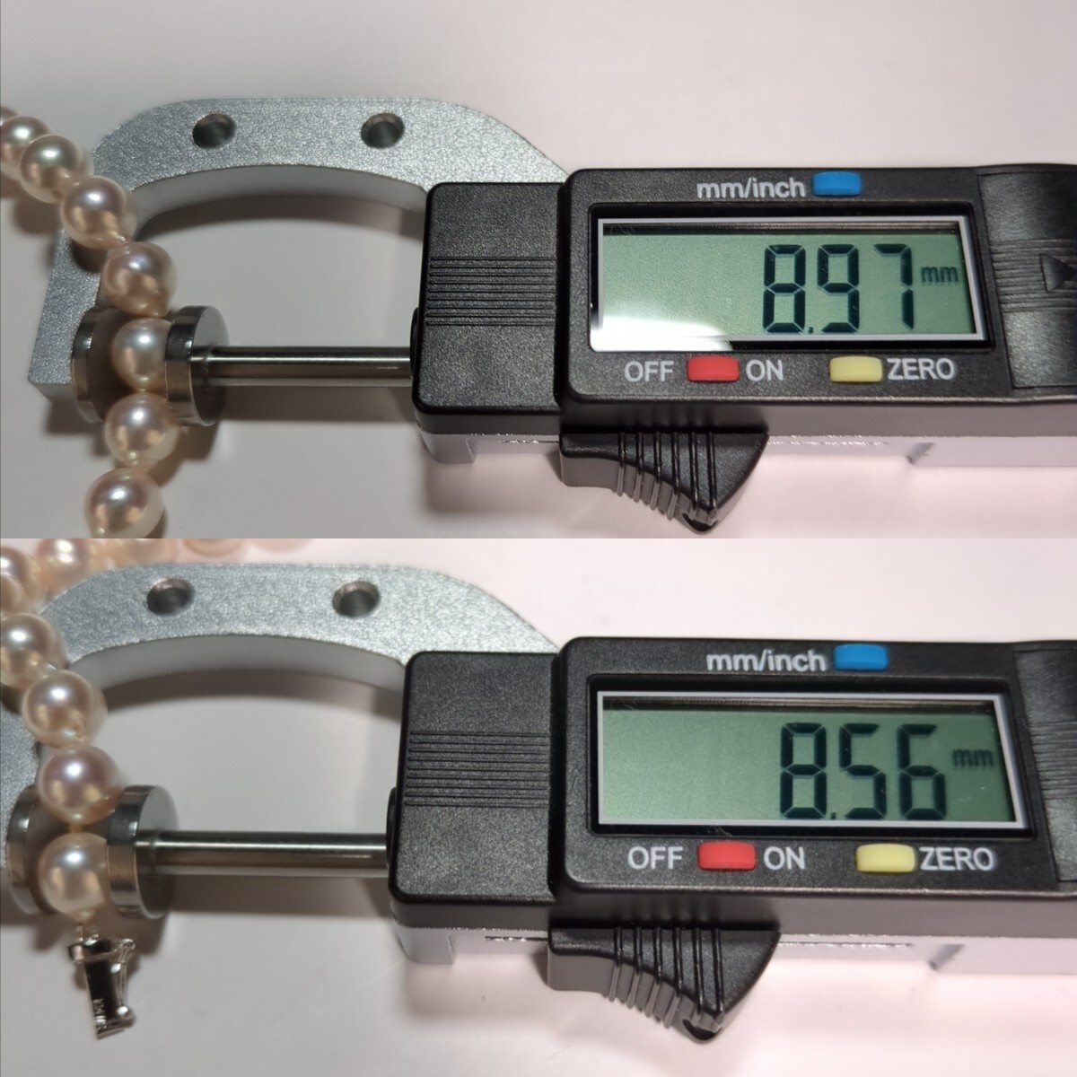 Yahoo!オークション - 【8.5-9.0mm K14クラスプ】アコヤ真珠 43cm 大珠...