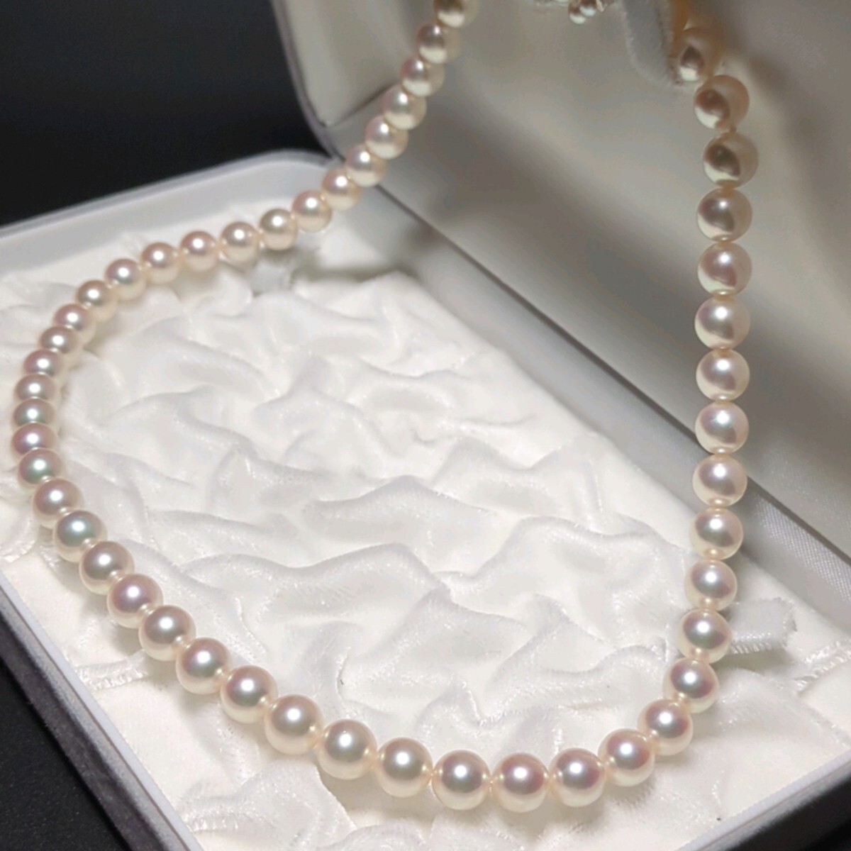 Yahoo!オークション - 【TASAKI K14 テリ最高】アコヤ真珠 7.5-8.0mm 4...