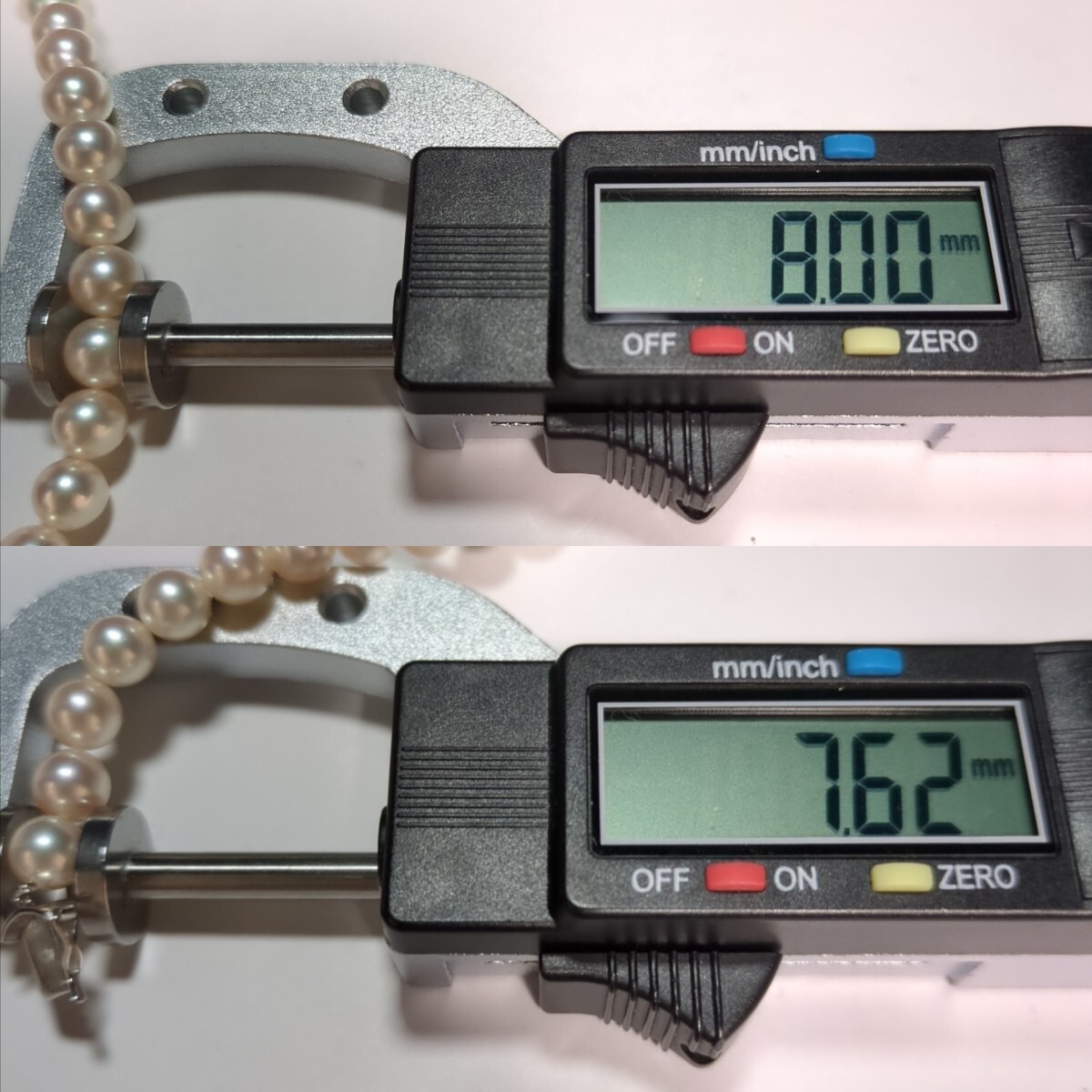 Yahoo!オークション - 【TASAKI K14 テリ最高】アコヤ真珠 7.5-8.0mm 4...