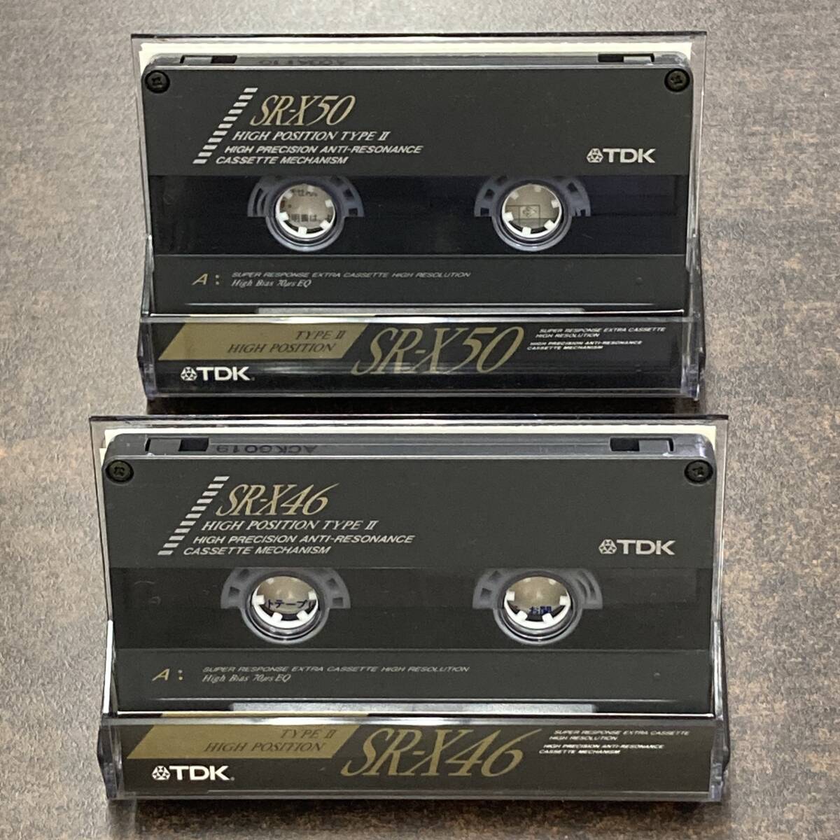 Yahoo!オークション - 705 TDK SR-X 46 50分 ハイポジ 2本 カセットテ...