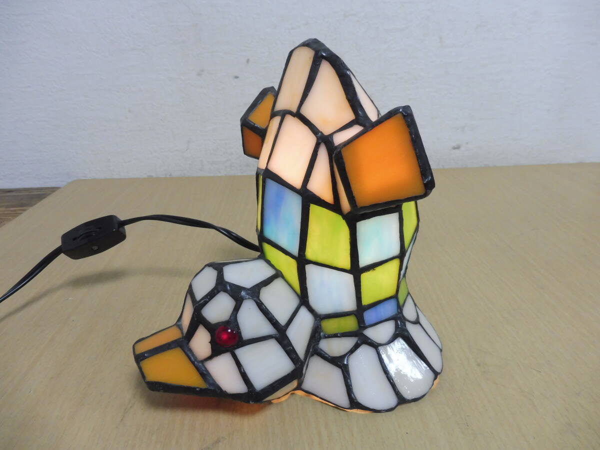Yahoo!オークション - 「752/T2A」ステンドグラスランプ アヒル 鳥 テ...