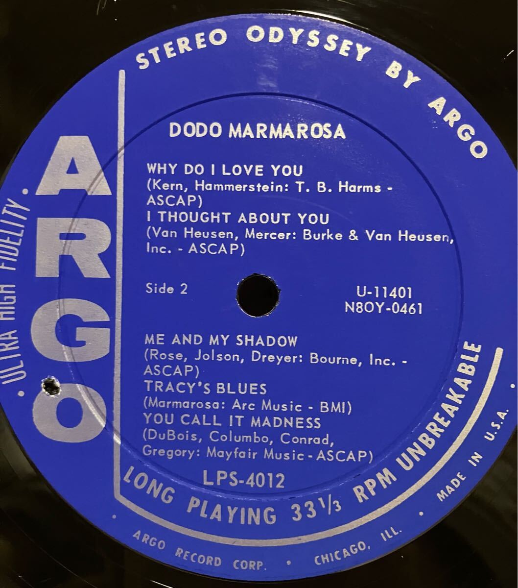 Yahoo!オークション - Dodo Marmarosa/Dodo's Back(ARGO 4012)ORIG