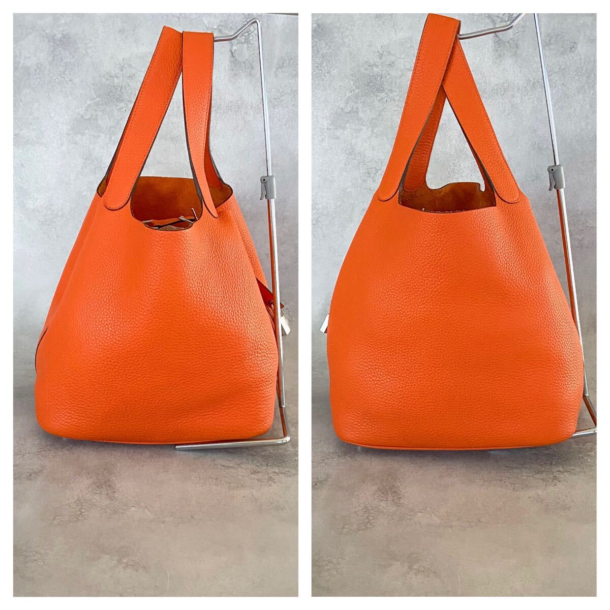 Yahoo!オークション - HERMS エルメス ピコタンロック GM トリヨン オ...