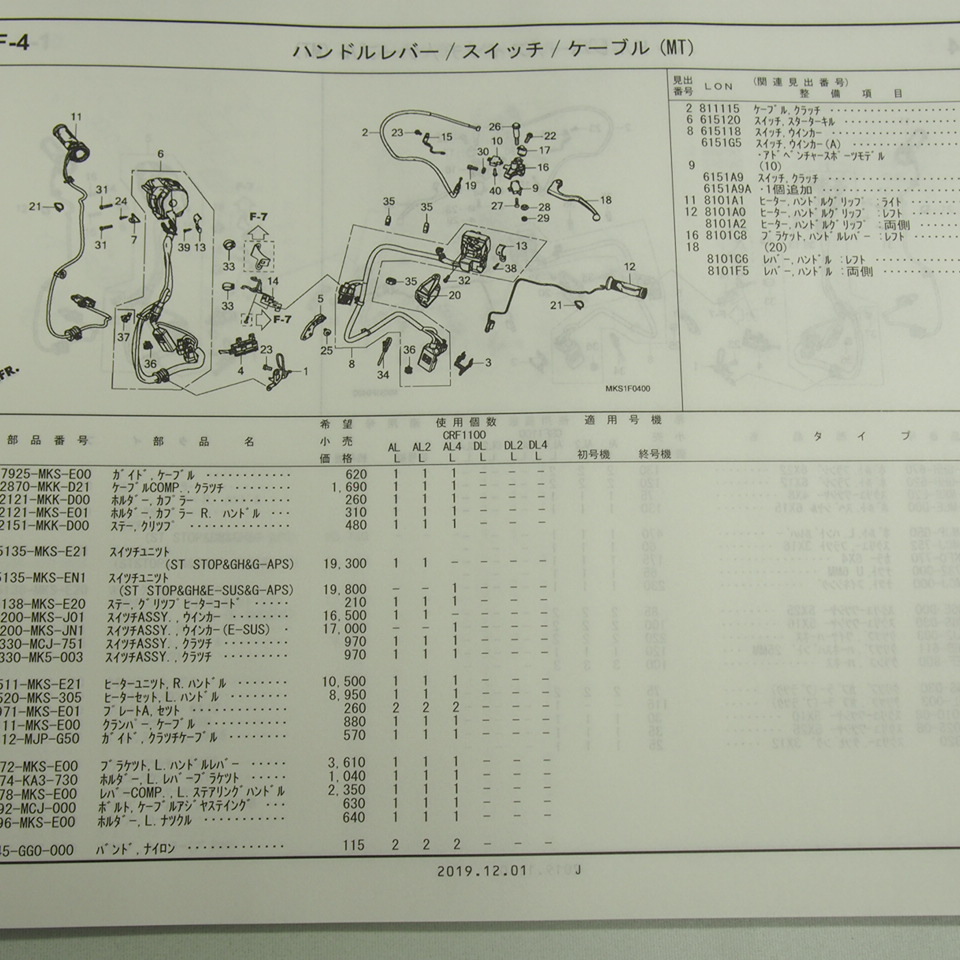 Yahoo!オークション - 1版 CRF1100L アフリカツイン SD10-100 アドベン...