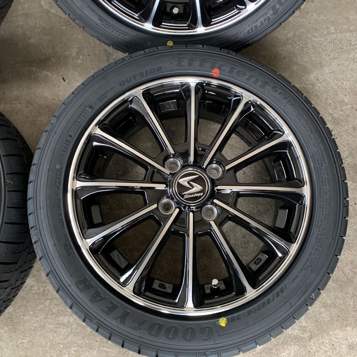 Yahoo!オークション - ストラテジーK102 グッドイヤー165/55R14 Eグリ...