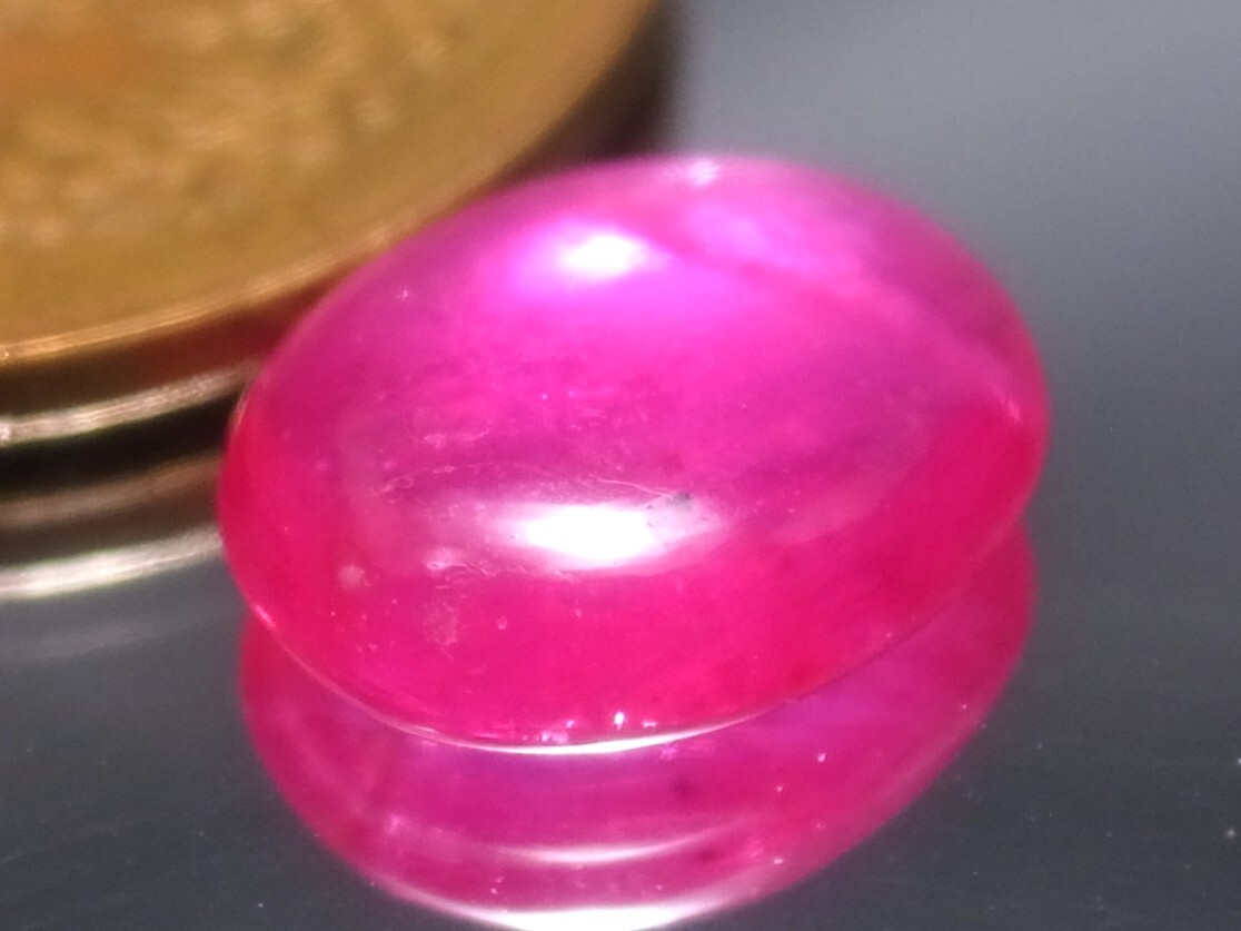 Yahoo!オークション - 3.81ct 新品・天然ルビーカボションカット モザ...