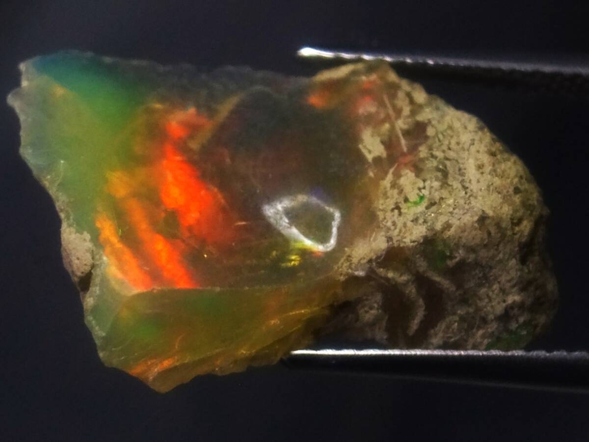 Yahoo!オークション - 6.58ct b 新品・天然オパール母岩付き原石 エチ...