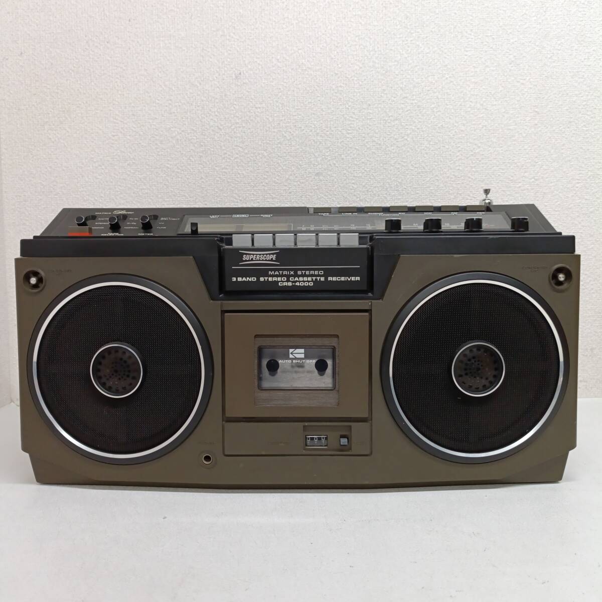 Yahoo!オークション - ラジカセ スーパースコープ CRS-4000 2ウェイス...