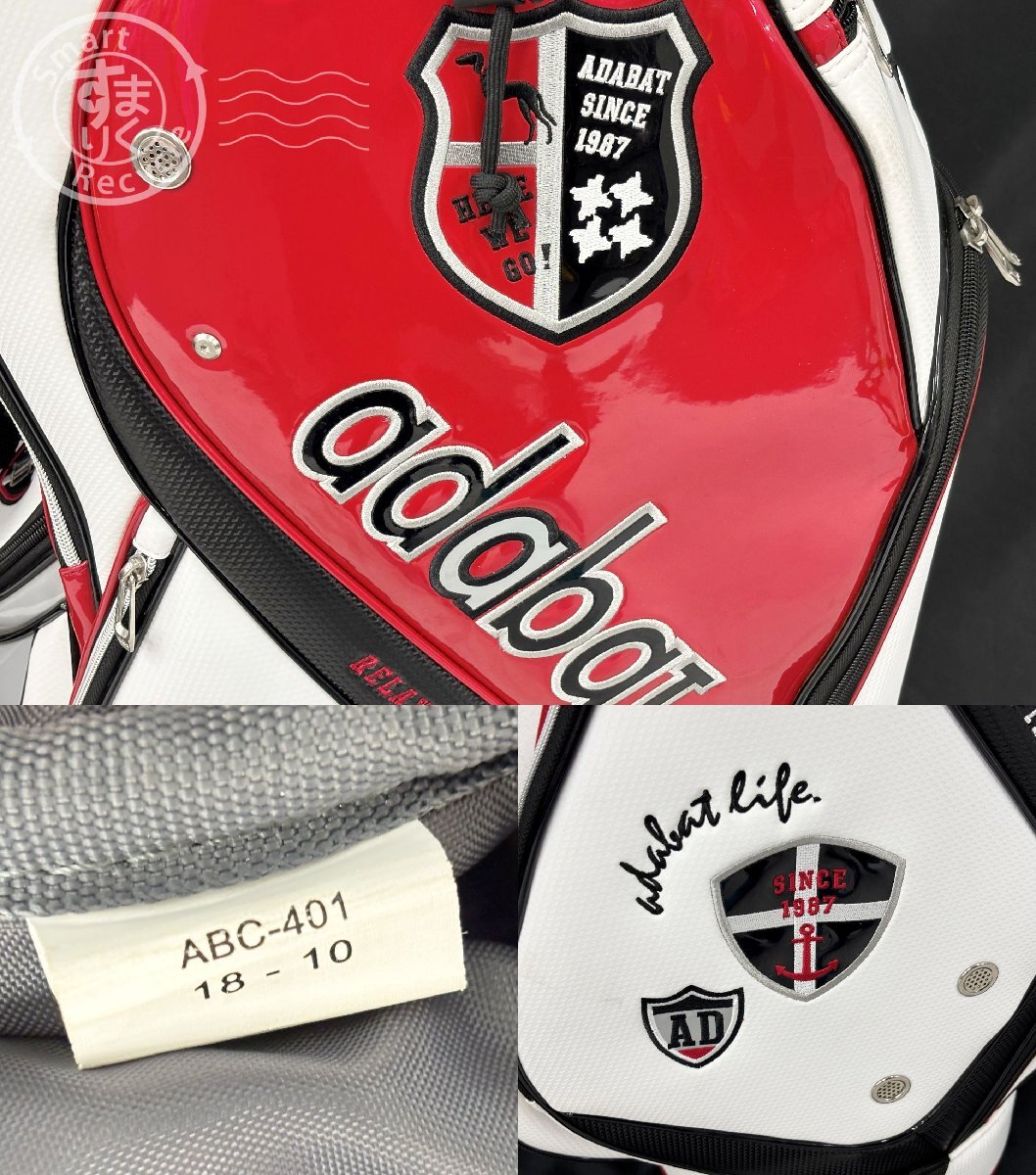 Yahoo!オークション - BE0702016 adabat アダバット キャディバッグ AB...