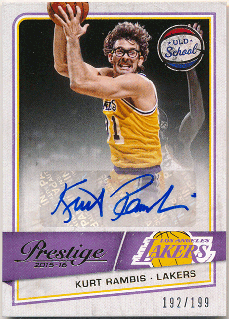 Yahoo!オークション - Kurt Rambis NBA 2015-16 Panini Prestige Old ...