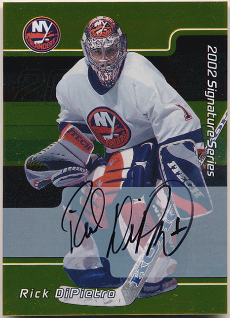 Yahoo!オークション - Rick DiPietro NHL 2002 In the Game Be A Playe...