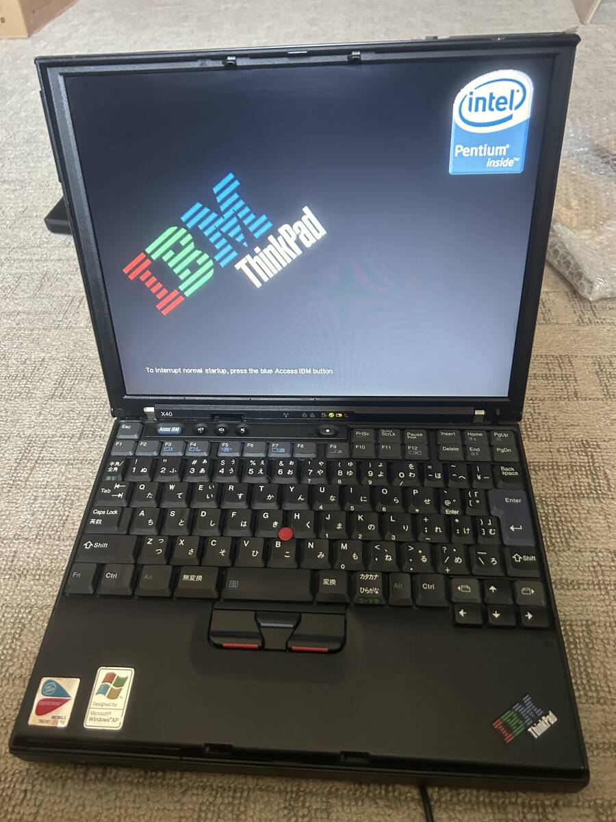 Yahoo!オークション - IBM Thinkpad X40 ウルトラドックと予備バッテリ...