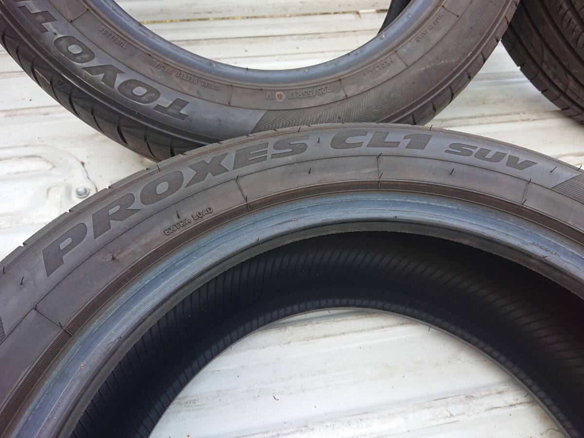 Yahoo!オークション - トーヨータイヤ225/55R17バリ山4本PROXES CL1 SU...