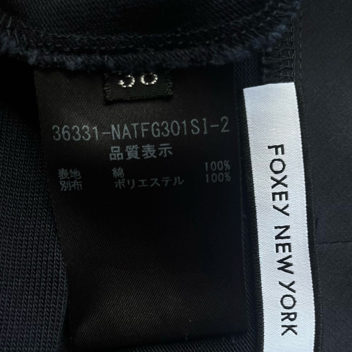 Yahoo!オークション - FOXEY NY 38 濃紺 肩リボン カットソー