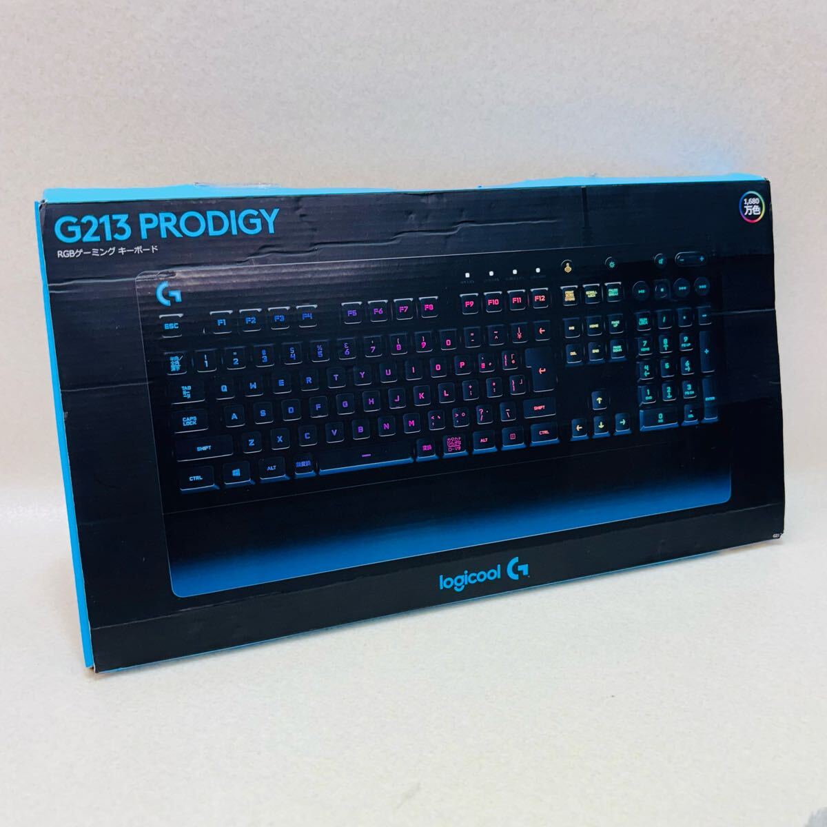 B5141 Logicool G ロジクール G213 PRODIGY ゲーミングキーボード 有線 通電 入力確認済み 同梱不可(中古)のオークション落札情報