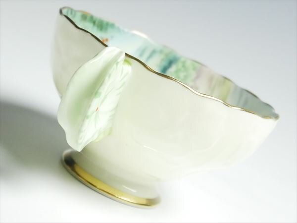 Yahoo!オークション - k930 アンティーク パラゴン 金彩 風景画 トリオ...