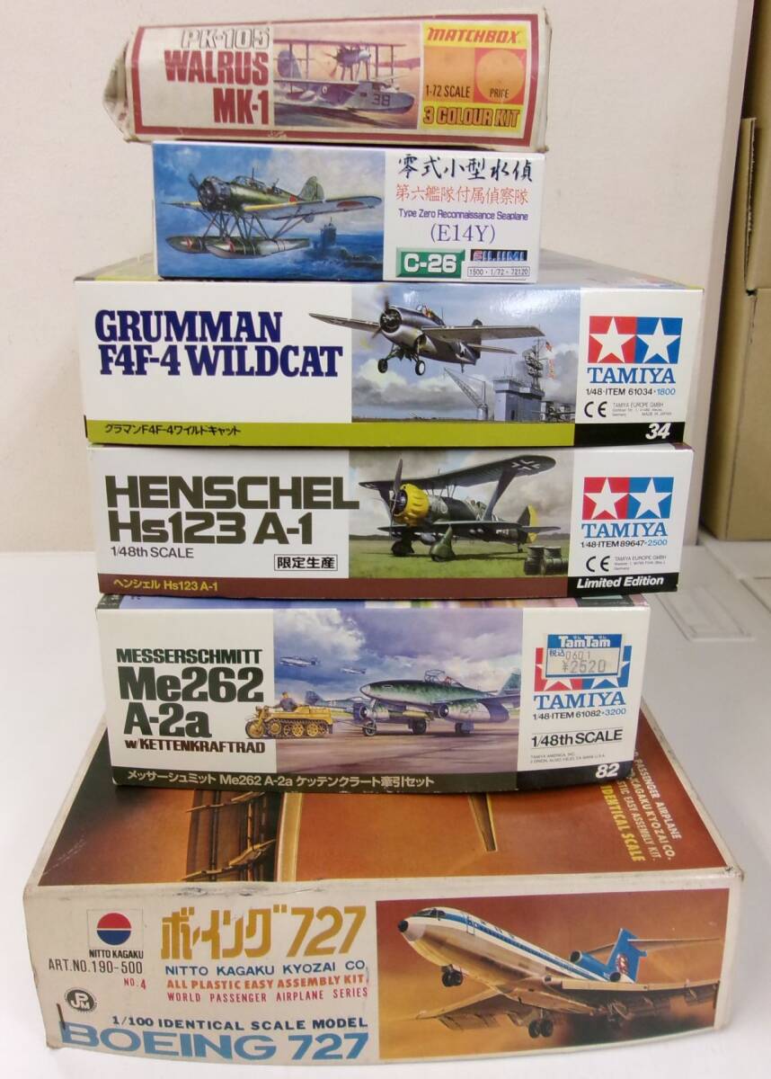 【樂淘letao】日本代購代標第一品牌－#s41【梱120】タミヤ 1/48 ヘンシェル Hs123 A-1 グラマンF4F-4 ワイルドキャット 他 プラモ まとめ