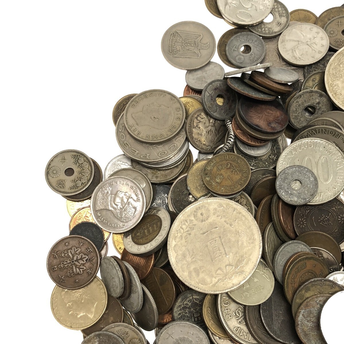 Yahoo!オークション - 【古銭大量まとめ 未選別】総重量約5kg ケース含...