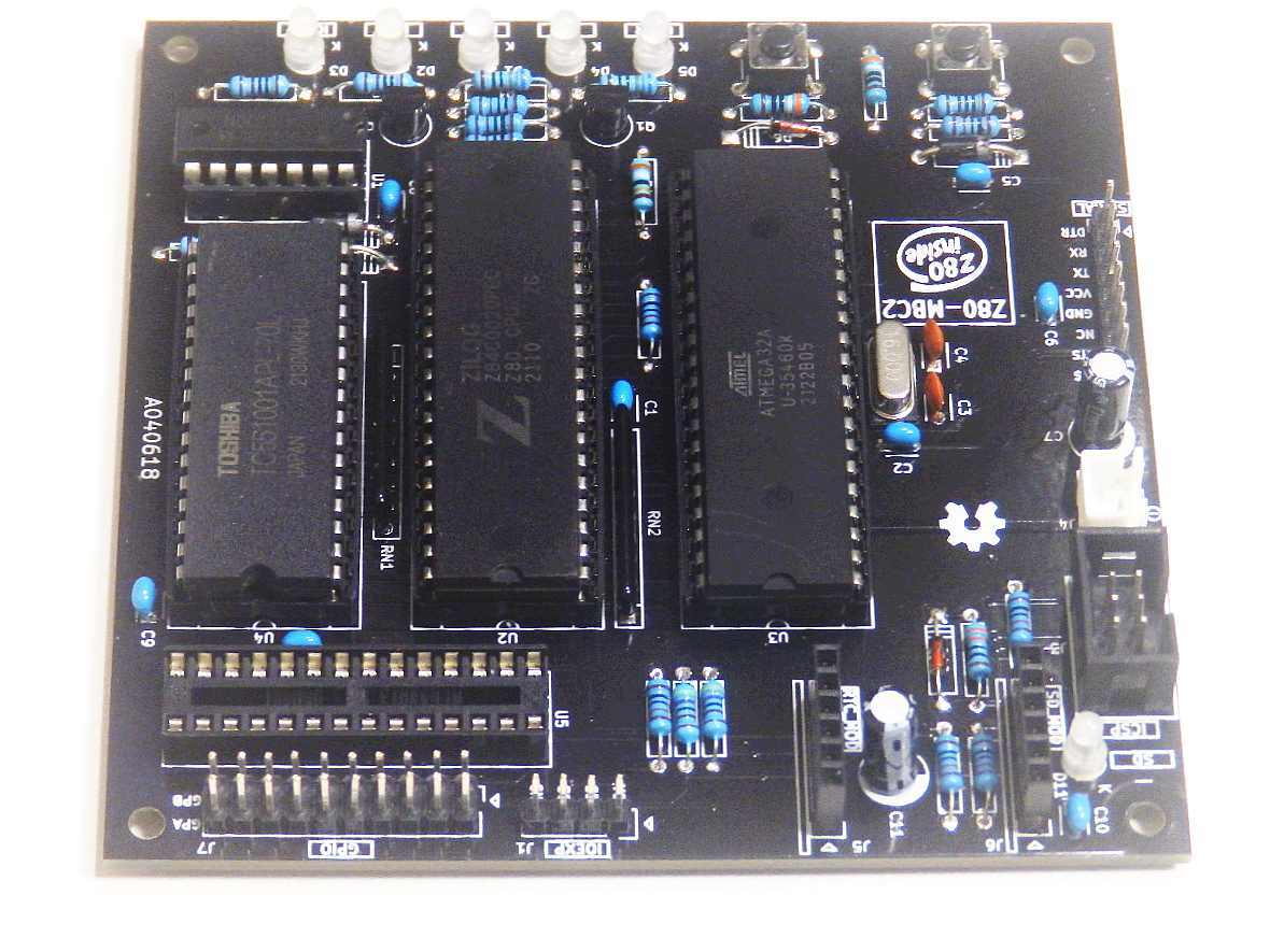 Yahoo!オークション - Z80-MBC2 ICあり 部品取り付け済み基板 黒色 Z80...