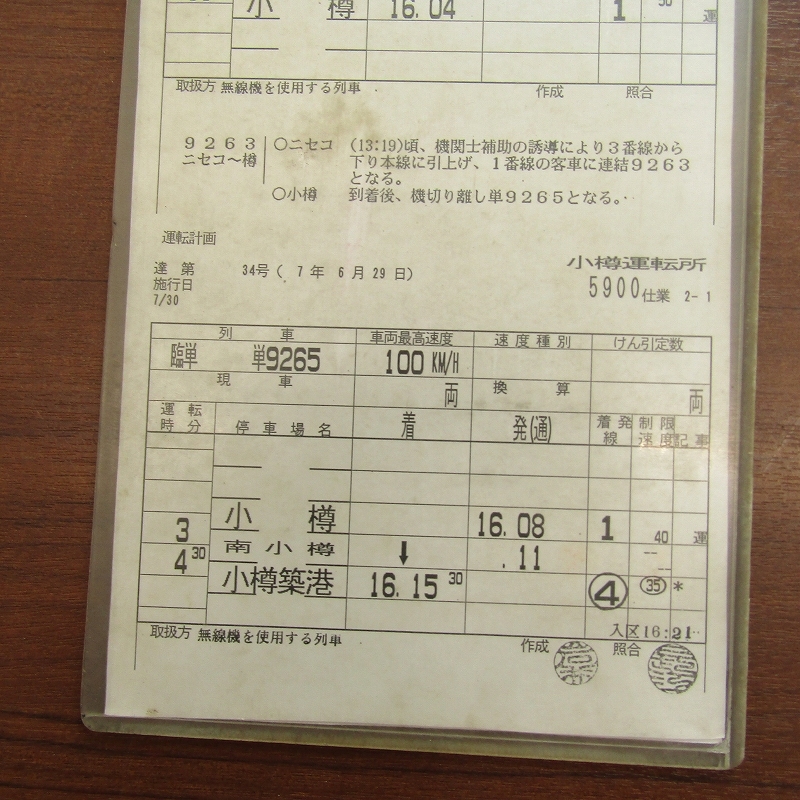 Yahoo!オークション - FK-1335 鉄道 スタフ 小樽運転所 ニセコ2025050...