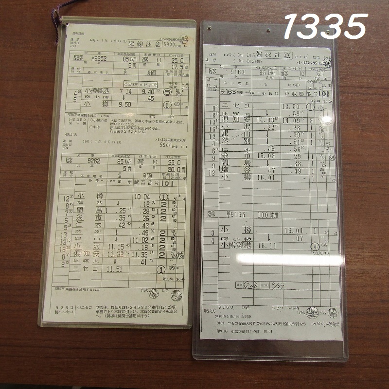 Yahoo!オークション - FK-1335 鉄道 スタフ 小樽運転所 ニセコ2025050...