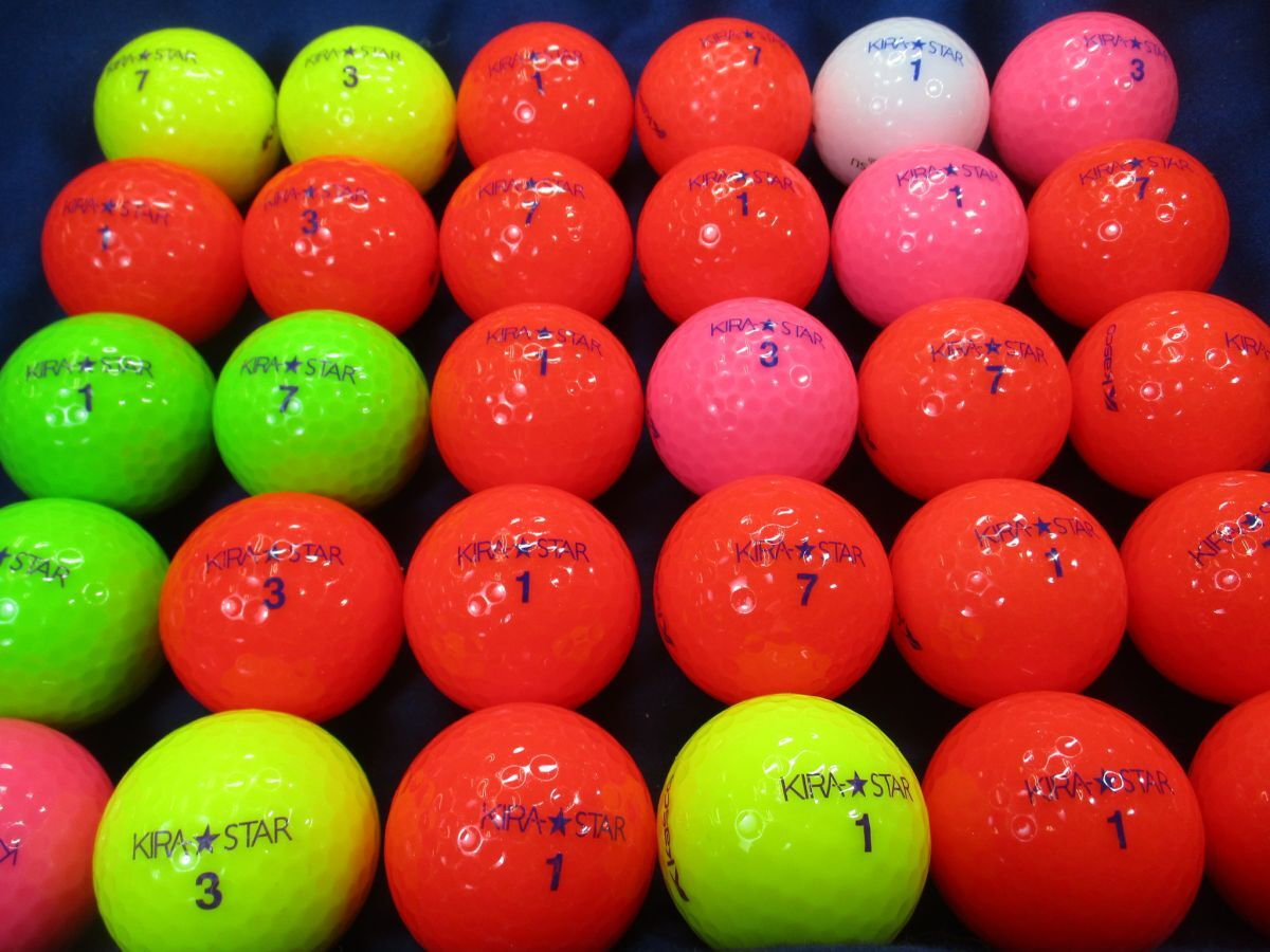 Yahoo!オークション - 4856【特A級】Kasco KIRA STAR カラー混合ボール...