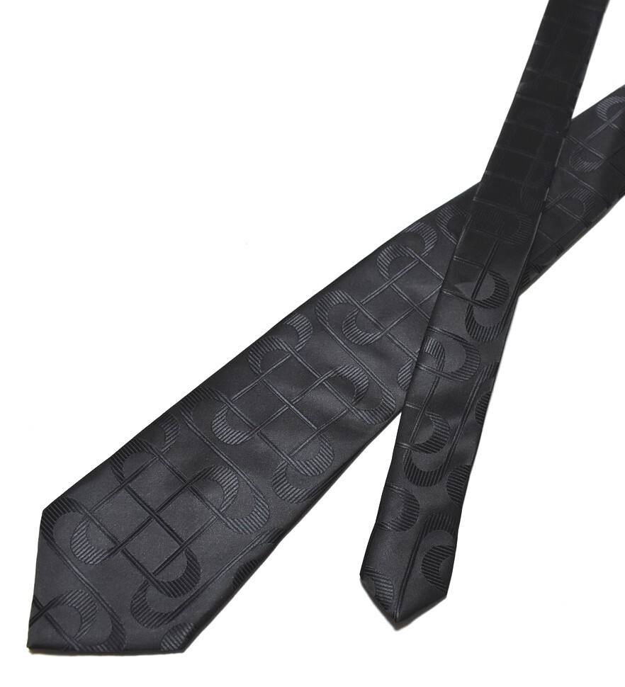 Yahoo!オークション - Z156 カルバンクライン ネクタイ パターン柄 3...