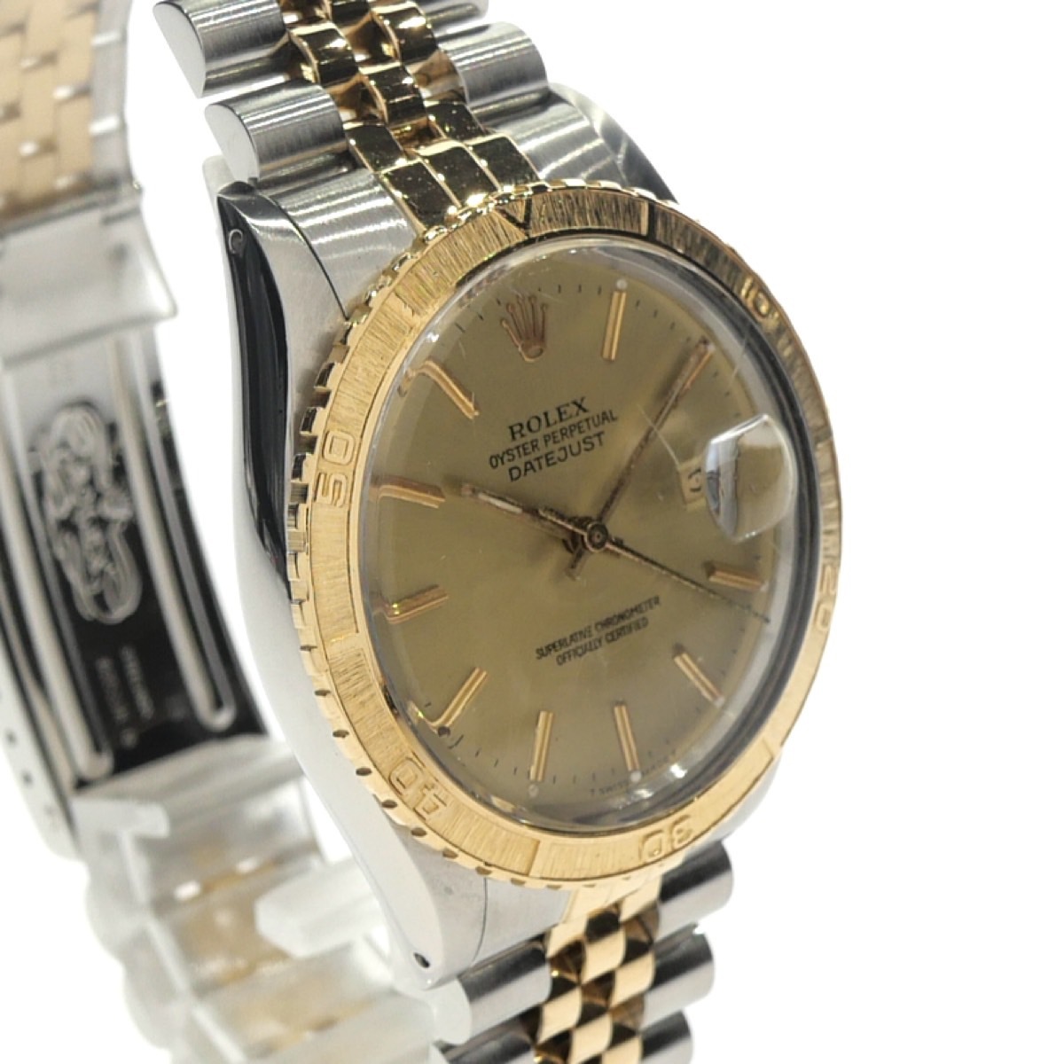 1円スタート 稼働品 ROLEX ロレックス デイトジャスト サンダーバード 16253 91番 K18YG SS 自動巻き コンビ シャンパンゴールド メンズ(本体)｜売買されたオークション ...