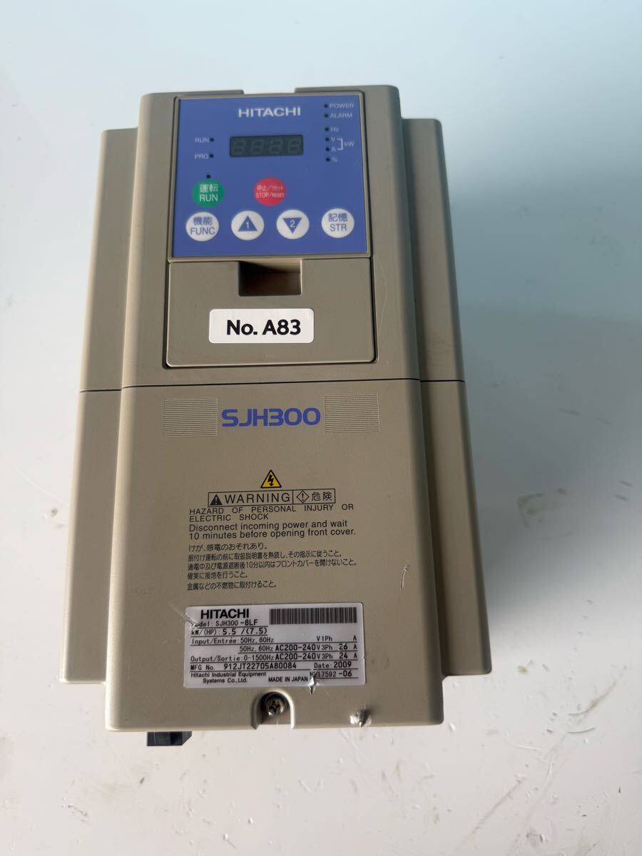 Yahoo!オークション - No.A83 HITACHI INVERTER SJH300-8LF AC INPUT 3...