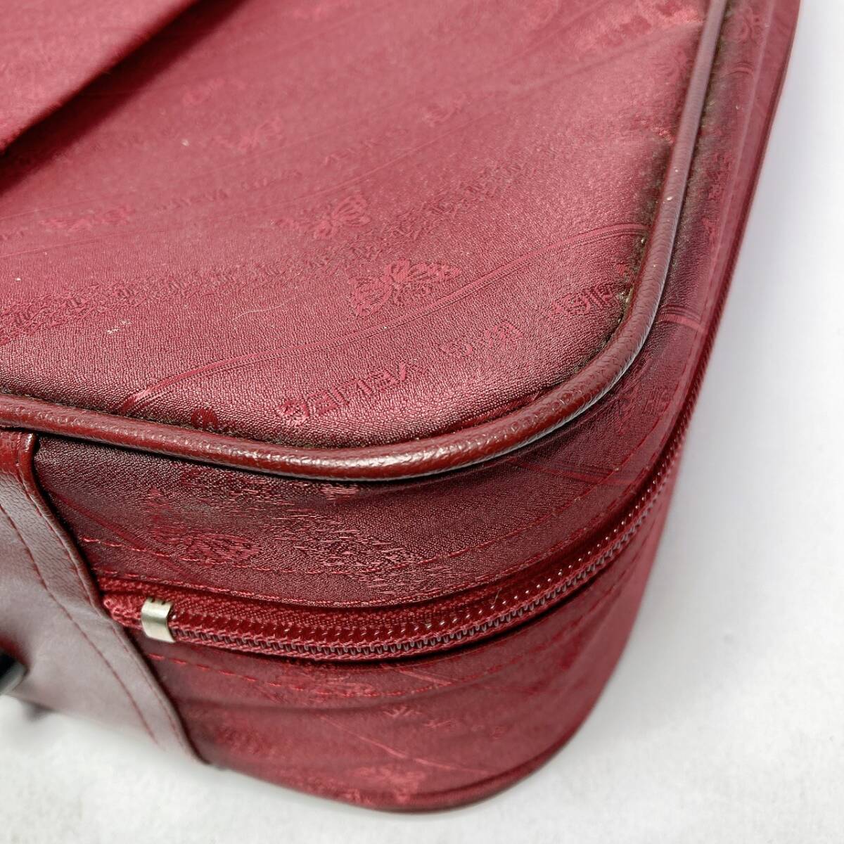 Yahoo!オークション - Y420 着物バッグ スーツケース タグ付 赤 レッド...