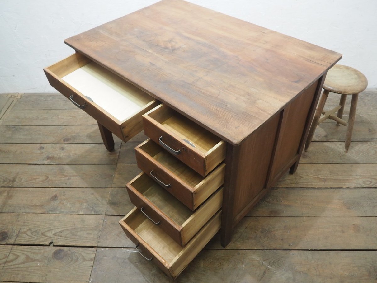 Yahoo!オークション - タ荷U0153 天板W100 5cm×D68 5cm ヴィンテージ ...