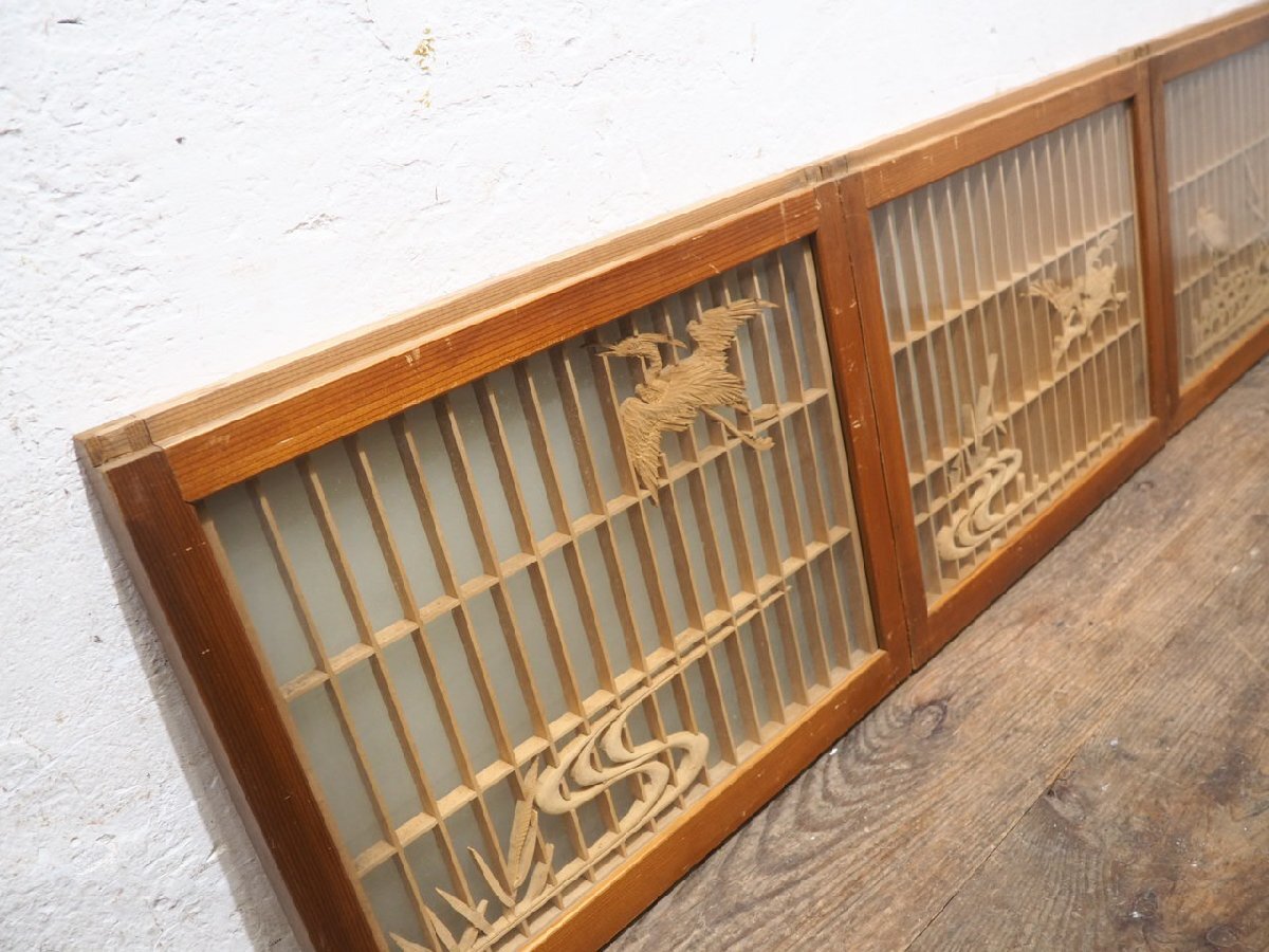 Yahoo!オークション - ユV0804 【H37 5cm×W45 5cm】×4枚 両面ガラス...